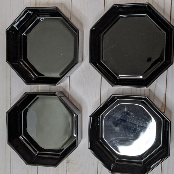 Arcoroc | Dining | Arcoroc Set Of 5 Jet Black Octime Octagonal Bowls ...